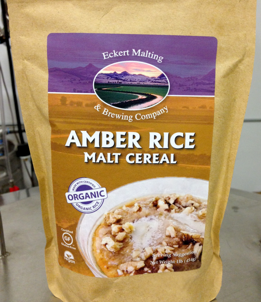Amber Rice Malt Cereal 1 pound - Eckert Malting and Brewing